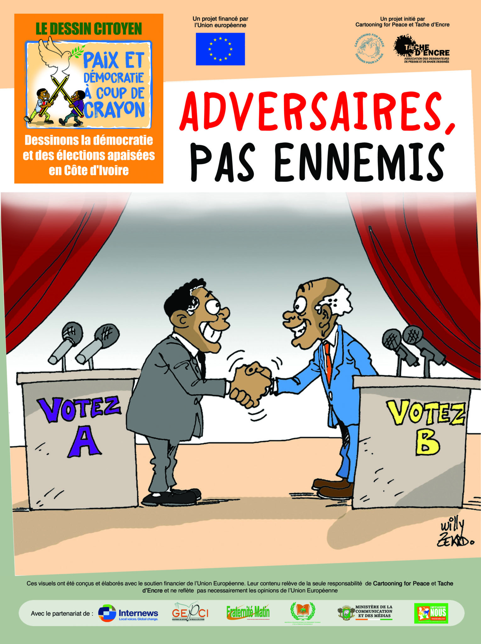 National awareness campaign in Ivory Coast - Cartooning for Peace
