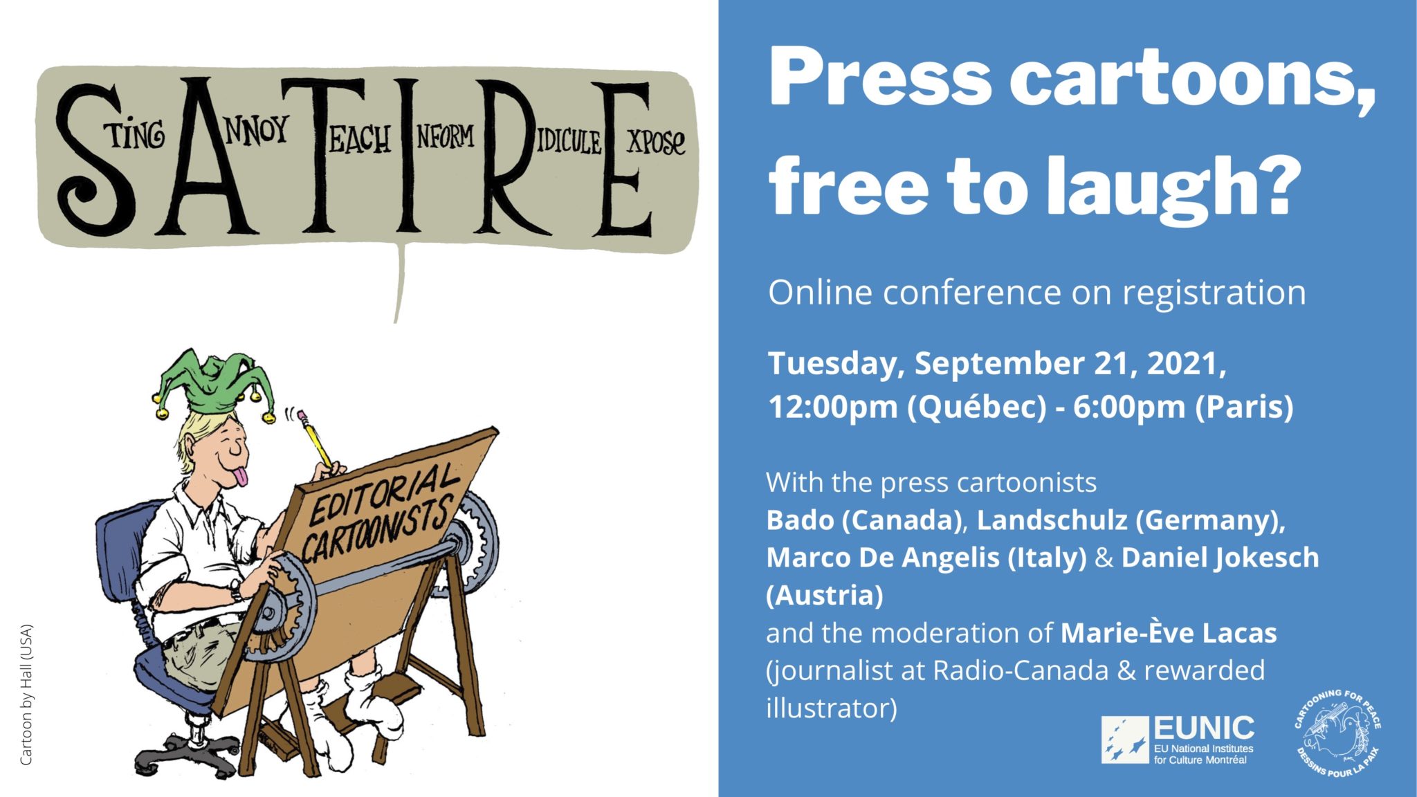 “Press cartoons, free to laugh?” - Cartooning for Peace