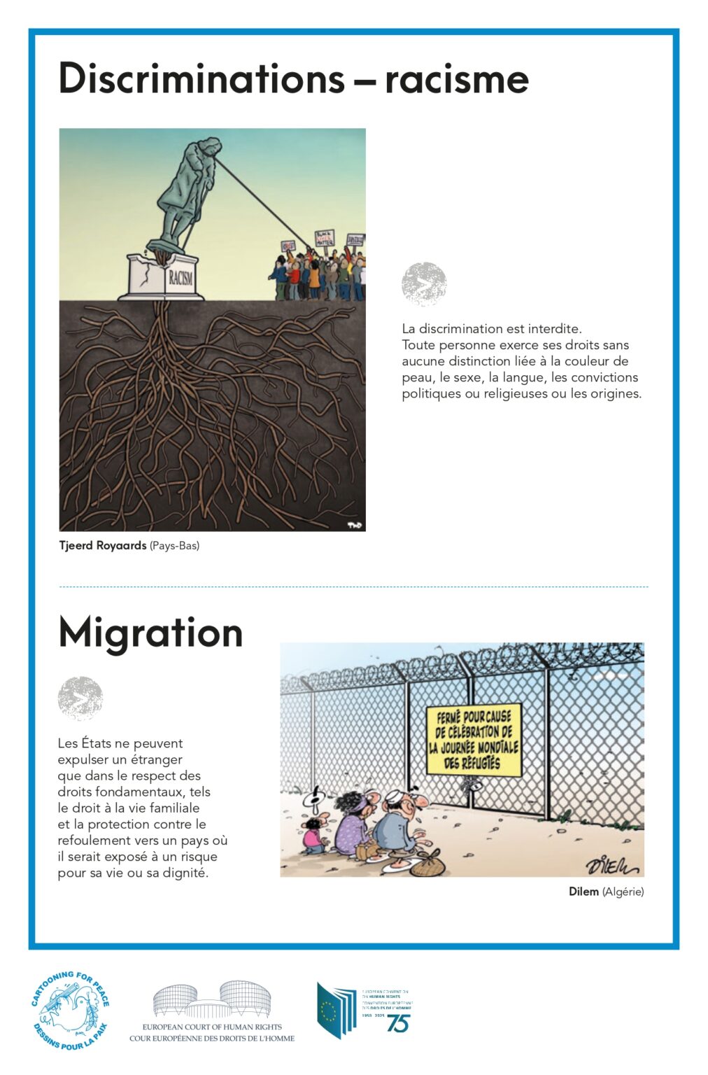 Une exposition de Cartooning for Peace à la Cour européenne des droits de l’homme - Cartooning ...